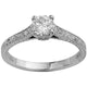 Vintage Scroll Pattern Engraved Diamond Engagement Ring | Hatton Garden ...