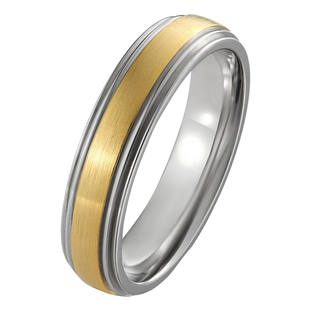 Hammered Gold Men's Ring with Platinum Borders | Hatton Garden – The ...
